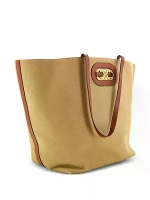 Celine Cabas Maillon Triomphe Bag Canvas Tote Bag