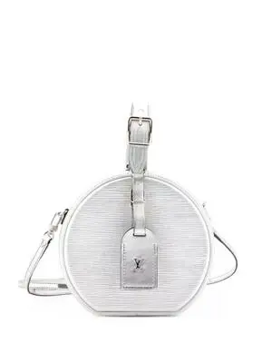 LOUIS VUITTON Petite Boite Chapeau Epi Leather Satchel - Silver