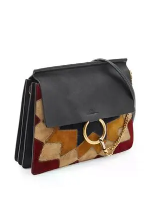 Chloé Medium Faye Patchwork Shoulder Bag