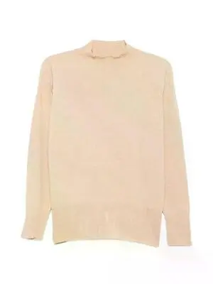 SERGIO MORETTI FIRENZE Mock Neck Sweater - Neutrals