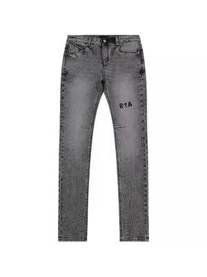 RtA Clayton Logo Patch Jeans - Grey