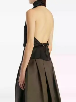 Khaite Halterneck Sleeveless Top - Black