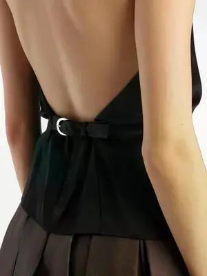 Khaite Halterneck Sleeveless Top - Black