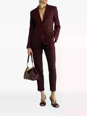 Etro Single-breasted Wool Jacquard Jacket With Medallion Motif