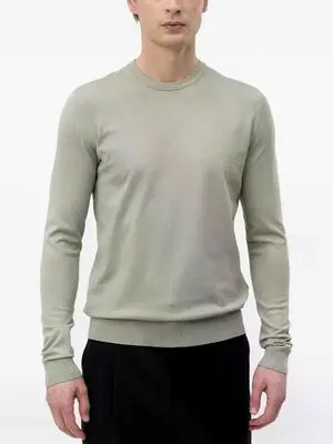 Hugo Logo Patch Sweater - Green