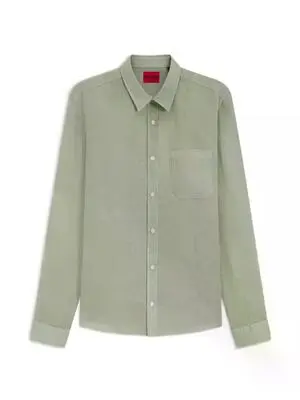 Hugo Long-sleeve Chest-pocket Shirt - Green