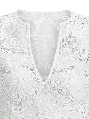 SOLAQUA Daphne Floral-lace Tunic