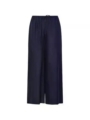 PATRICK ASSARAF Silk Palazzo Pants - Blue