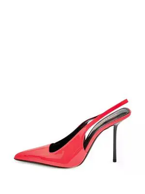 Saint Laurent Patent Leather Kiss Slingback Pumps - Pink