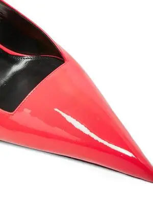 Saint Laurent Patent Leather Kiss Slingback Pumps