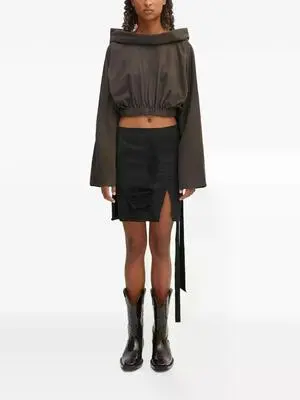 Rick Owens Cropped Hoodie