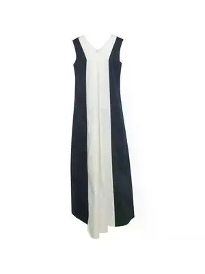 Max Mara Sleeveless Cotton Maxi Dress