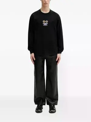 AAPE BY *A BATHING APE Baby Milo Graphic-print Long-sleeve T-shirt - Black