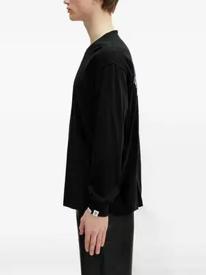 AAPE BY *A BATHING APE Baby Milo Graphic-print Long-sleeve T-shirt - Black