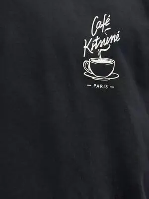 CAFÉ KITSUNÉ Logo-print T-shirt