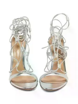 GIANVITO ROSSI Leather Ankle-wrap Sandals