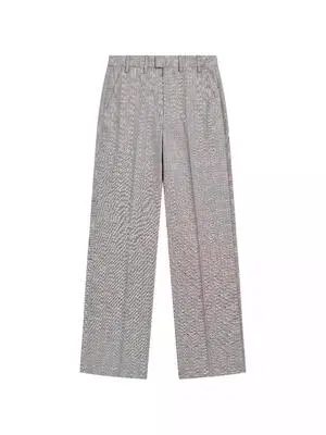 KROST Check Pattern Trousers - Grey