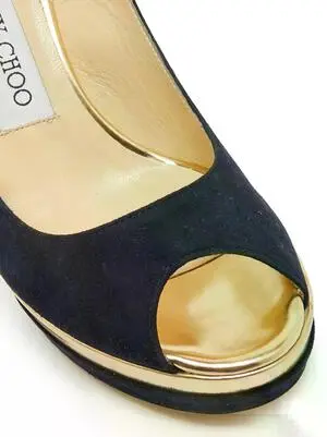 JIMMY CHOO Peep-toe Slingback Heeled Pumps