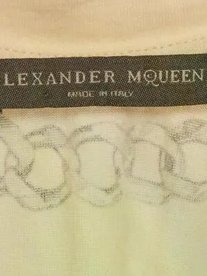 Alexander McQueen Chain Print Crossover Back Tank Top