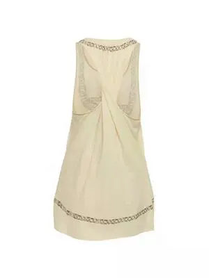 Alexander McQueen Chain Print Crossover Back Tank Top