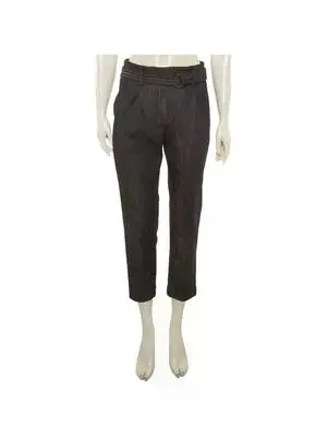 Brunello Cucinelli Straight-fit Chambray Trousers - Blue