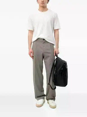 Hugo Pleated Detail Straight-leg Trousers - Brown