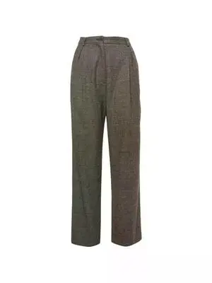 Rochas Textured Wool Blend Trousers