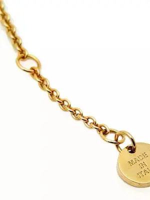 Fendi Crystal Embellished F Motif Chain-link Bracelet