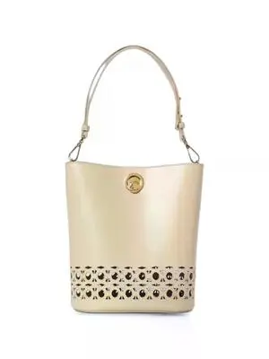COCCINELLE Nikla Laser-cut Shoulder Bag - Neutrals