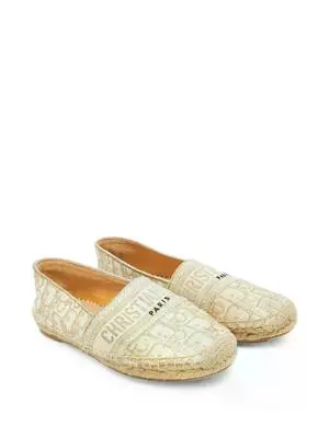 Dior Granville Logo Print Flat Espadrilles