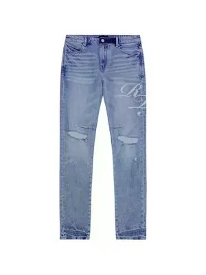 RtA Bryant Cursive Print Jeans