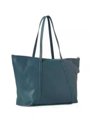 COCCINELLE Nory Grained Leather Shoulder Bag - Blue