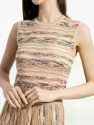 Ulla Johnson Alisa Geometric-pattern Knit Top