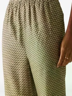 Kith Ida Monogram Silk Trousers - Neutrals