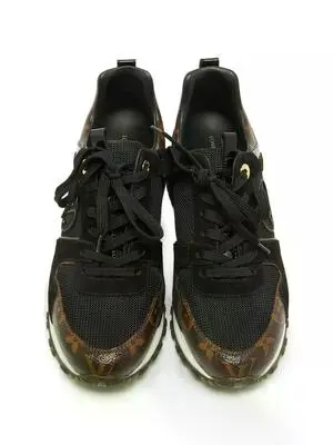 LOUIS VUITTON Run Away Monogram Sneakers - Black