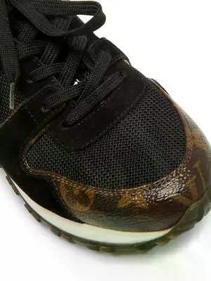 LOUIS VUITTON Run Away Monogram Sneakers - Black
