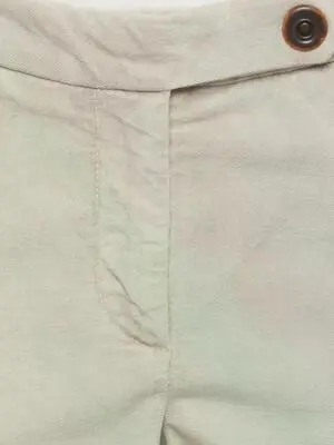 Brunello Cucinelli Beige Velvet Straight-leg Trousers