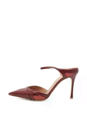 MALONE SOULIERS Uma Two-tone Leather Heeled Mules