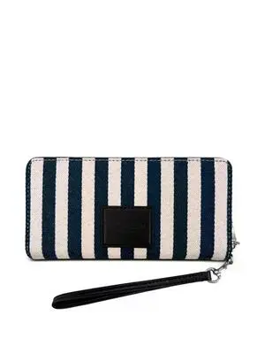 Marc Jacobs The Wallet Striped Embroidered Wallet