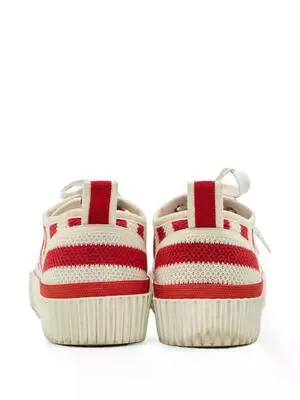 CHRISTIAN LOUBOUTIN Super Pedro Striped Platform Sneakers