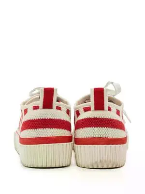 CHRISTIAN LOUBOUTIN Super Pedro Striped Platform Sneakers