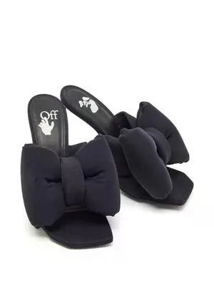 Off-White Allen Bow Slide Heeled Sandals
