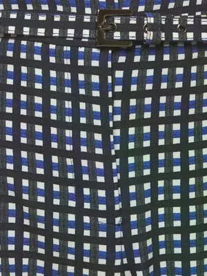 Max Mara Gingham Check Straight-leg Trousers
