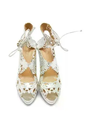 CHARLOTTE OLYMPIA Belinda Leather Platform Sandals