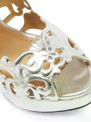 CHARLOTTE OLYMPIA Belinda Leather Platform Sandals