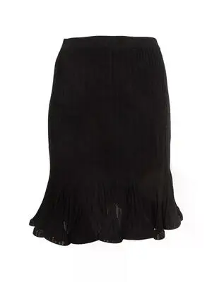 Givenchy Pleated Flared Mini Skirt - Black