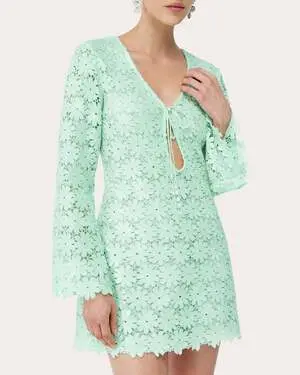 Waimari Seraphine Floral Sequin Lace Mini Dress