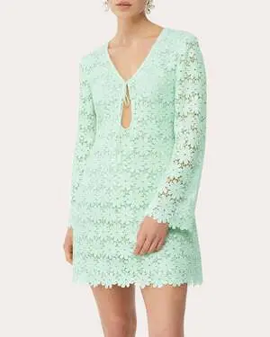 Waimari Seraphine Floral Sequin Lace Mini Dress