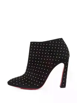 CHRISTIAN LOUBOUTIN Eleonor Plume Studded Ankle Boots