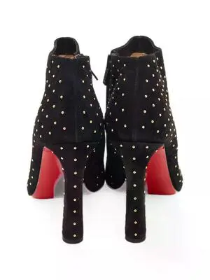 CHRISTIAN LOUBOUTIN Eleonor Plume Studded Ankle Boots